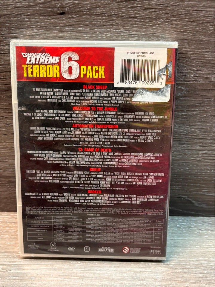 TERROR Dimension Extreme 6-Film Collection Black Sheep, Automaton, Broken, Rogue | eBay