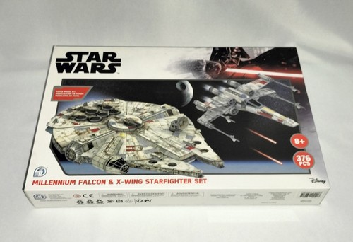 Star Wars Millennium Falcon and X-Wing Star Fighter Set Paper 3D Model ...