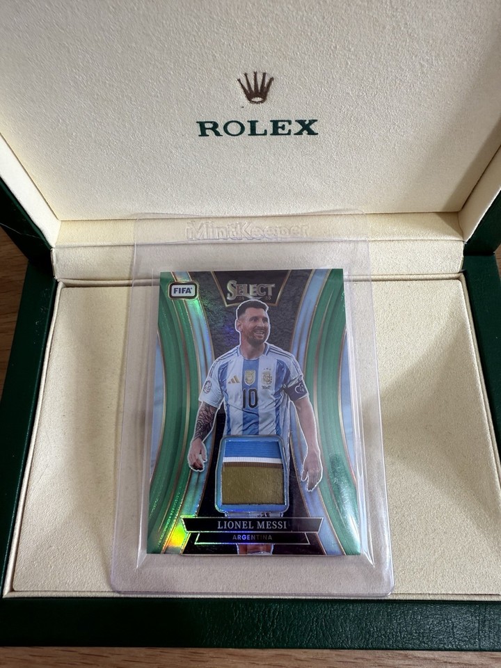 2024-25 Select FIFA LIONEL MESSI Select Memorabilia Patch Relic Green 1 ...