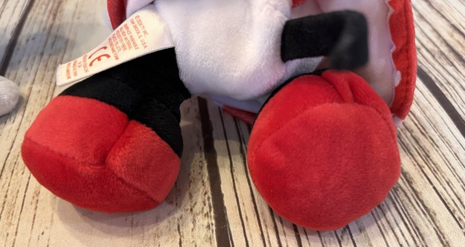 TY Beanie Babies Disney Mickey & Minnie Mouse Plush Pair Stuffed 7 1/2 ...