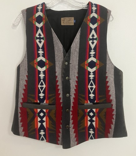 Pendleton Western Wear Vest Multi Color Men's 42 Wool Cowboy ...