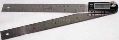 Igaging digital protractor angle finder 10" or 14" ruler 2 in 1 new | eBay