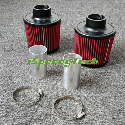 2.25" Hi FLow Dual Cone Air Intake Filter For BMW N54 535i 335i 135i Z4 ...