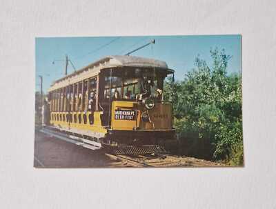 VINTAGE TRAM POSTCARD Route 140 Connecticut 15-Bench Car 840 (Wood ...