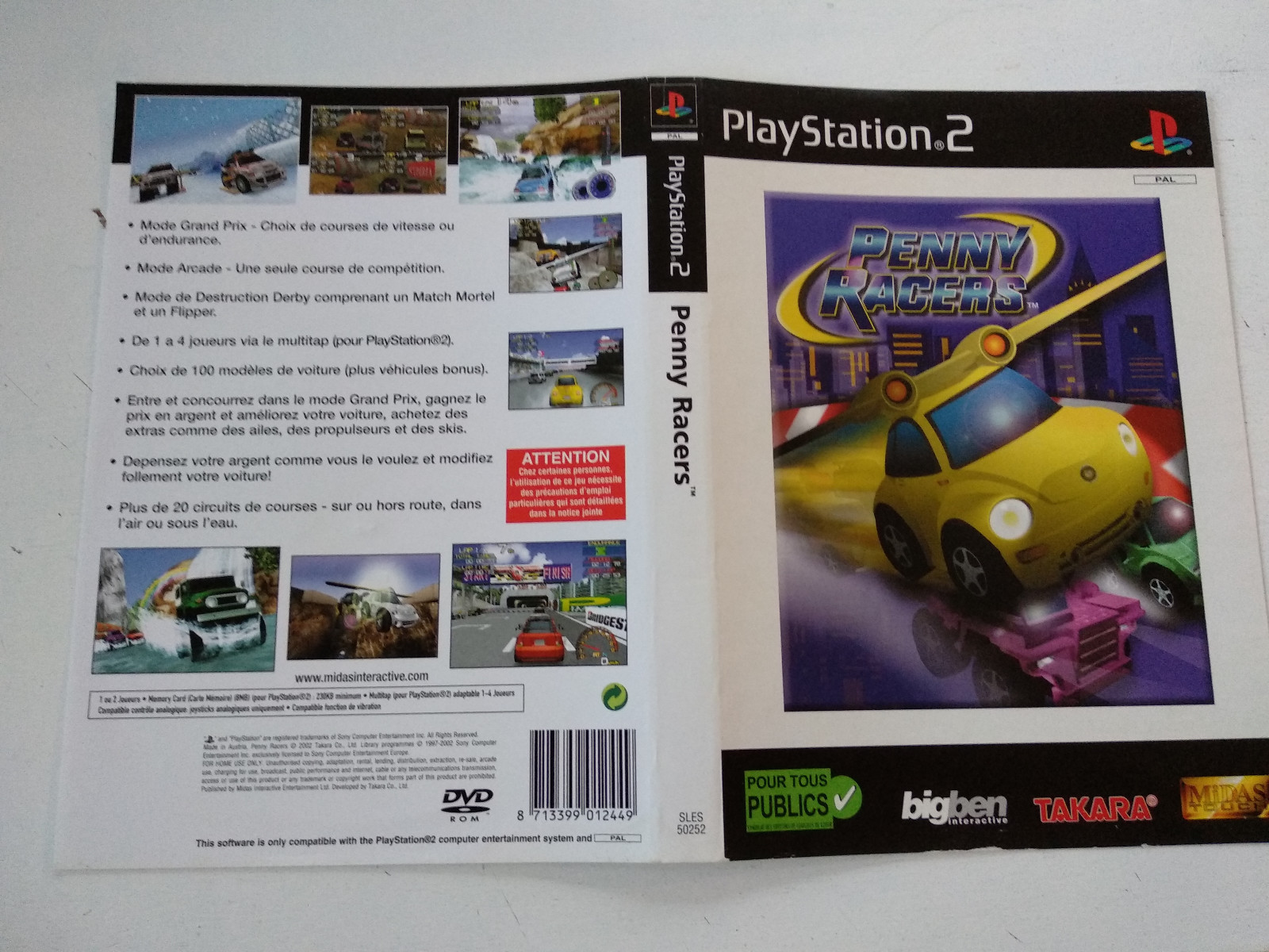 Penny Racers PlayStation 2 PAL - Prix - Photo - Présentation