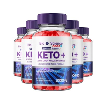 5-Pack Bio Science Keto Max Gummies, Bioscience Max ACV Gummies (300 ...