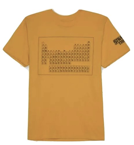 Stranger Things Dustin Henderson Periodic Table T-Shirt ~ Yellow ...