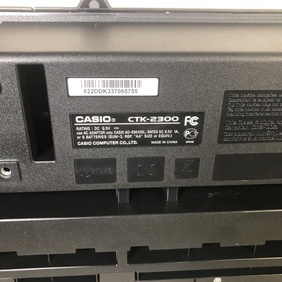 Casio CTK-2300 61 key Electric Keyboard Piano Music Machine W/Stand ...