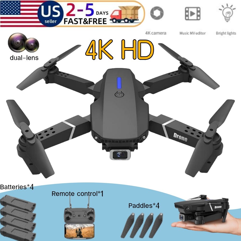 2025 New RC Drone With 4K HD Dual Camera WiFi FPV Foldable Quadcopter ...