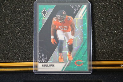 2021 Phoenix NFL #23 Khalil Mack AQUA LAZER Laser Holo 07/25 Bears ...