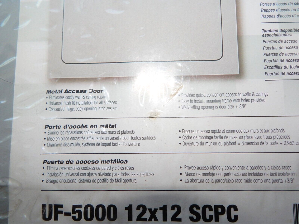 New Acudor 12 X 12 Metal Access Door UF-5000 SCPC Light Gray Color | eBay
