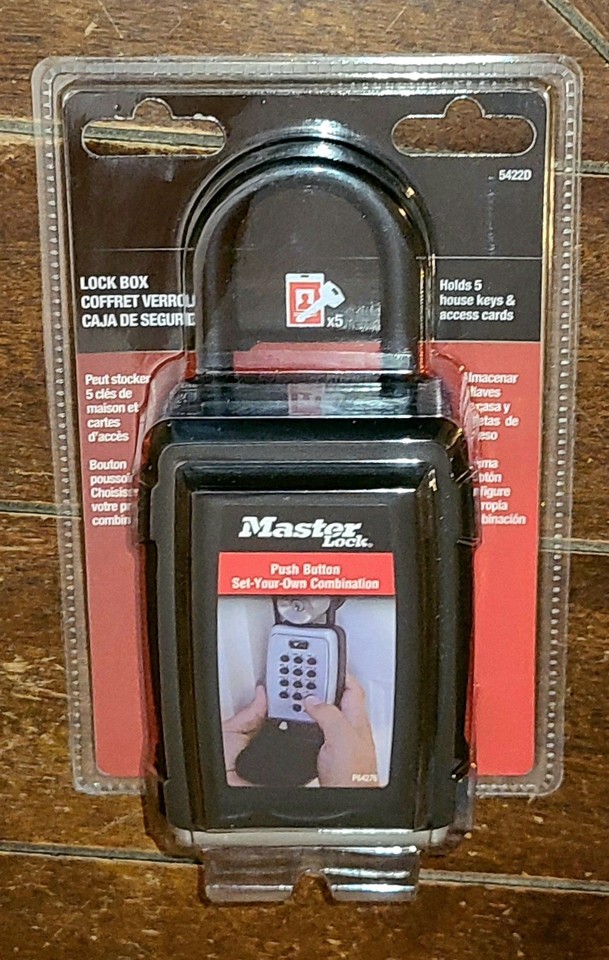 Master Lock Portable Push Button Lock Box: Key & Access Card Storage ...