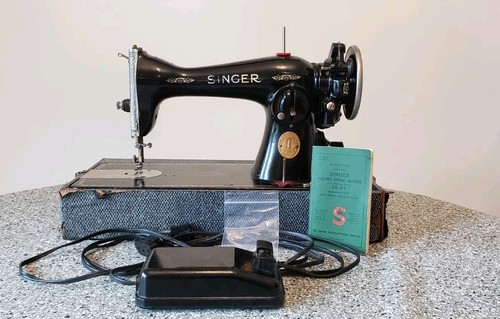 Vintage Antique 1930's Singer 15-91 Sewing Machine #AD569996 Potted ...
