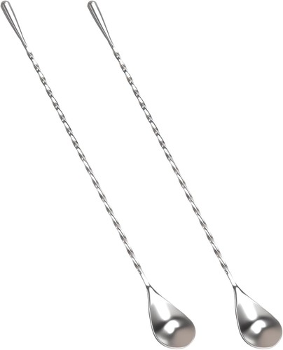 2 Pack Bar Spoon, Cocktail Stirrers, Long Spoons for Stirring, 12 Inch ...