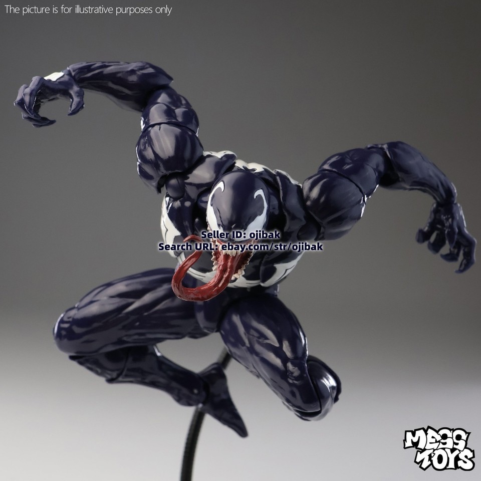 Hot-New Mess Toys Venom Lethal Neighbor 1/12 Spider-Man Symbiote Action ...
