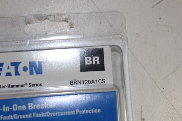 Eaton BR 20A 120V 1-Pole Arc Fault/Ground Fault Circuit Breaker ...