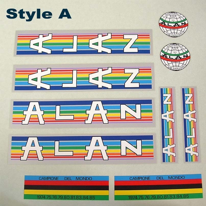 Alan decal set, Choice of 5 styles vintage | eBay.de