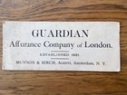 Vintage Insurance Sign Guardian Affiance Company of London Amsterdam NY ...