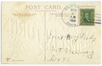 1908 Gilmore Ohio DPO 1854-1950 Tuscarawas County | eBay