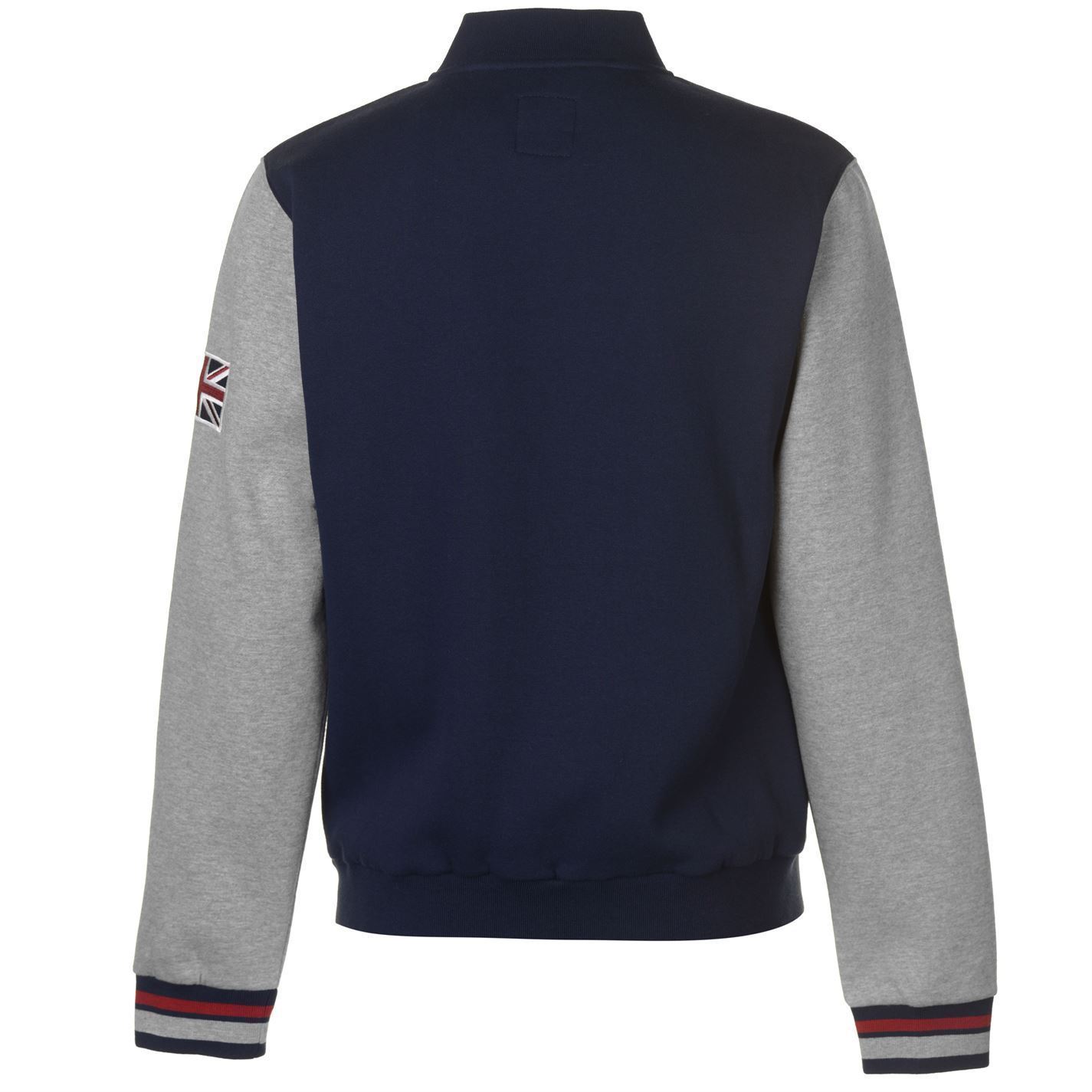 Lonsdale London Men's College Jacket Bomber Varsity Fleece Lined Coat M ...