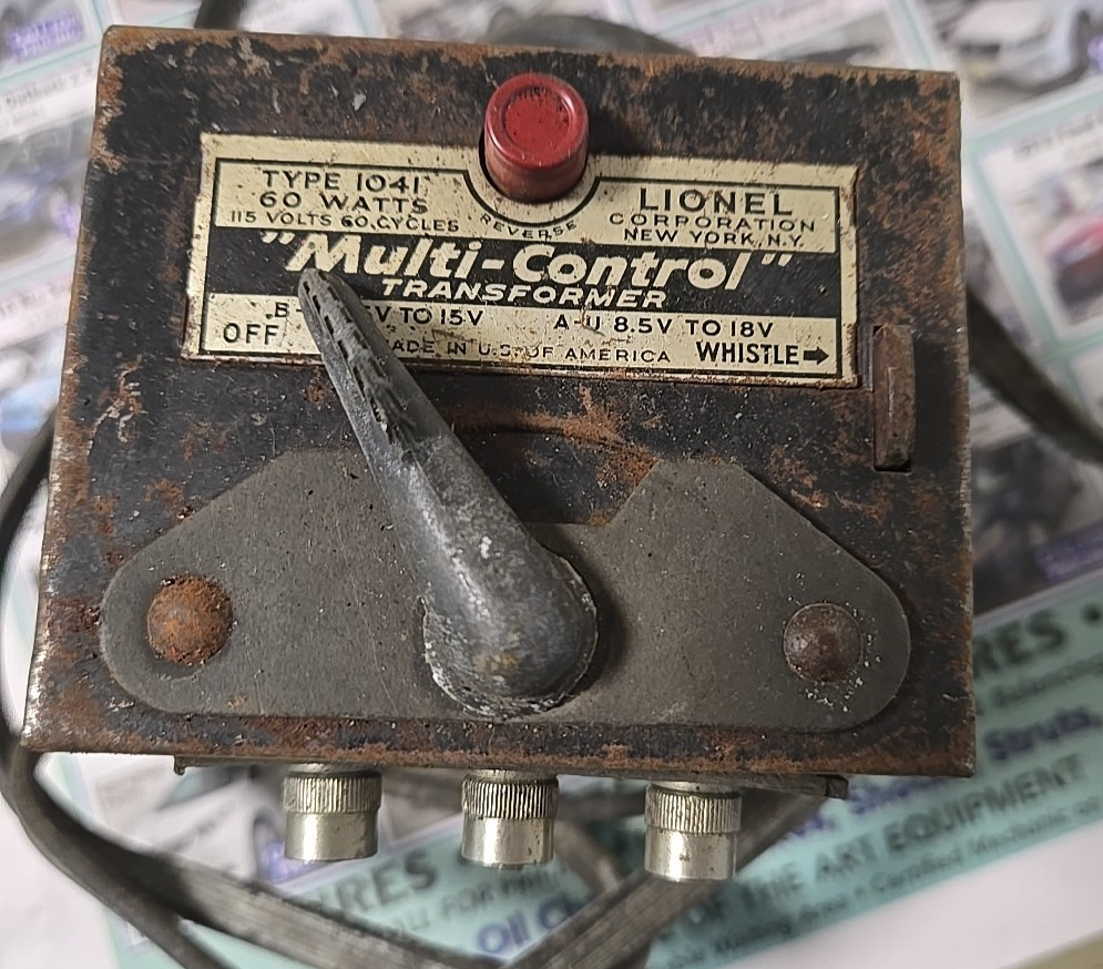 Vintage LIONEL Type 1041 60 Watt 115V Transformer AC Train Controller ...