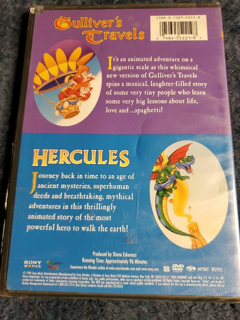 Gullivers Travels/Hercules - Double Feature (DVD, 2003) for sale online ...