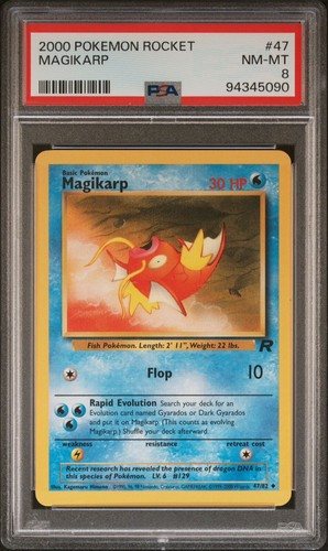 Pokemon Magikarp 47/82 Team Rocket PSA 8 NM/Mint | eBay