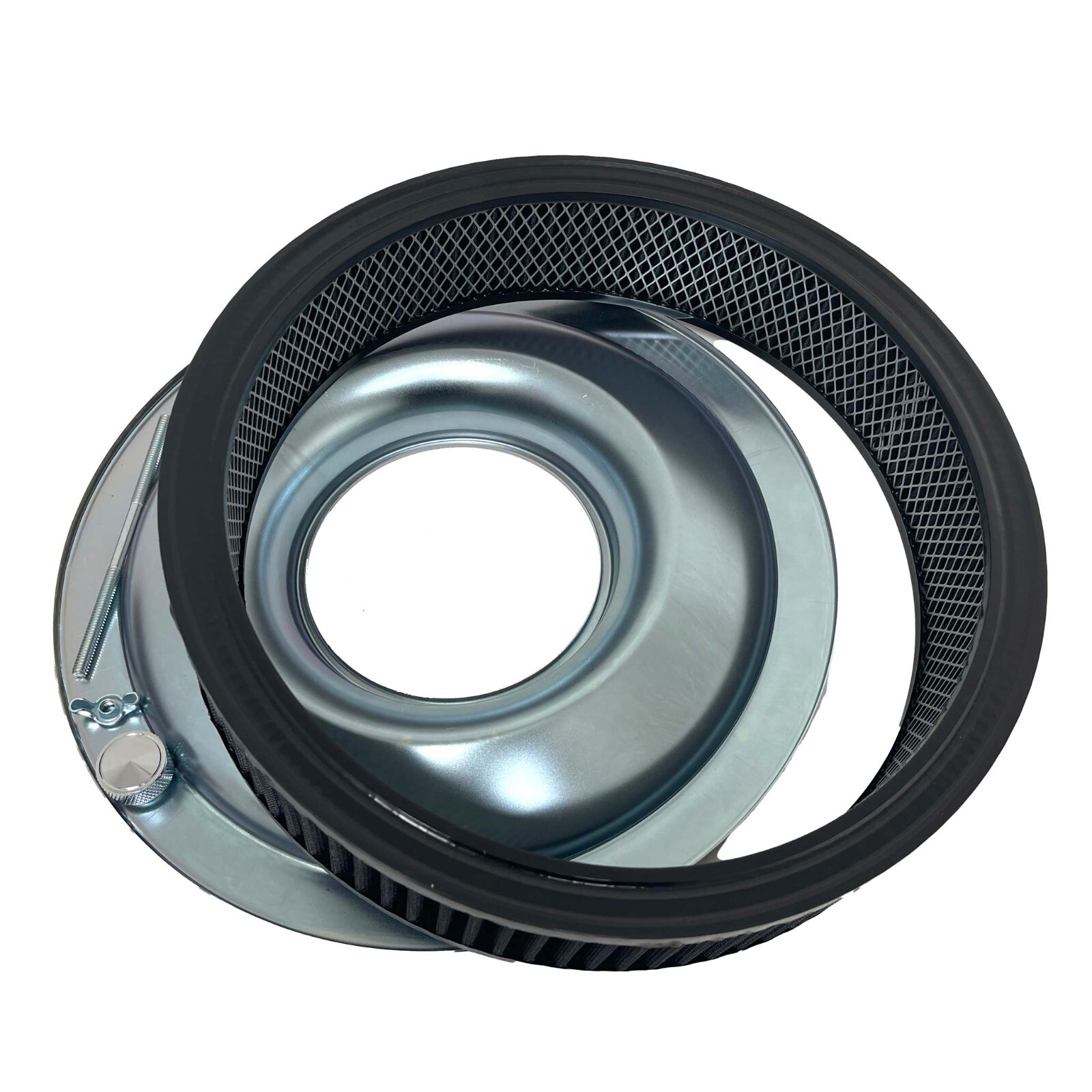 Small Block Chevy 355 Flag Logo - 13" Round Polished Air Cleaner Kit ...