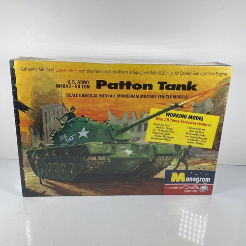 Vintage 1994 Monogram U.S. Army M48A2 Patton Tank Model Kit SEALED ...