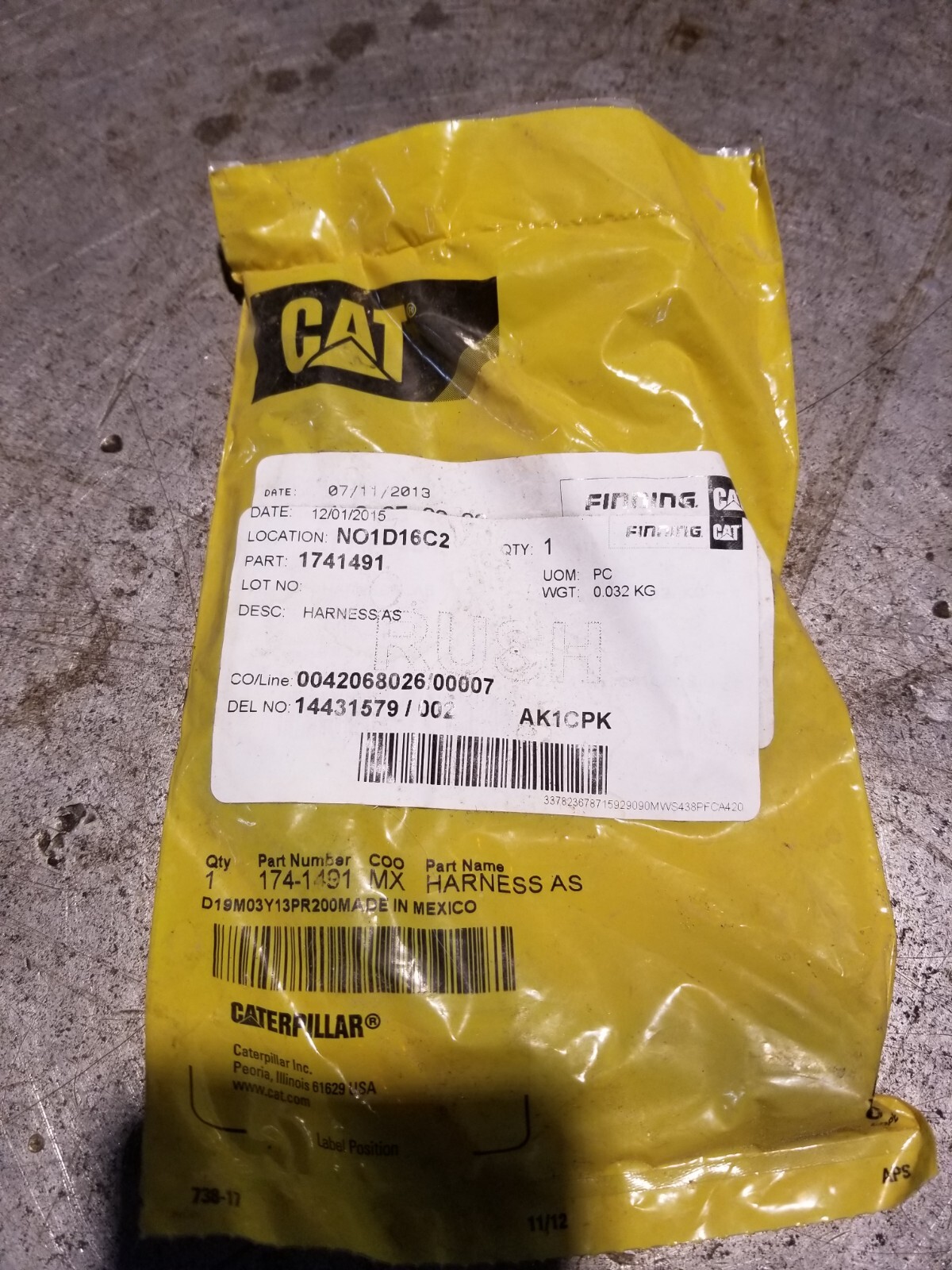 Caterpillar CAT 174-1491 Wiring Harness | eBay