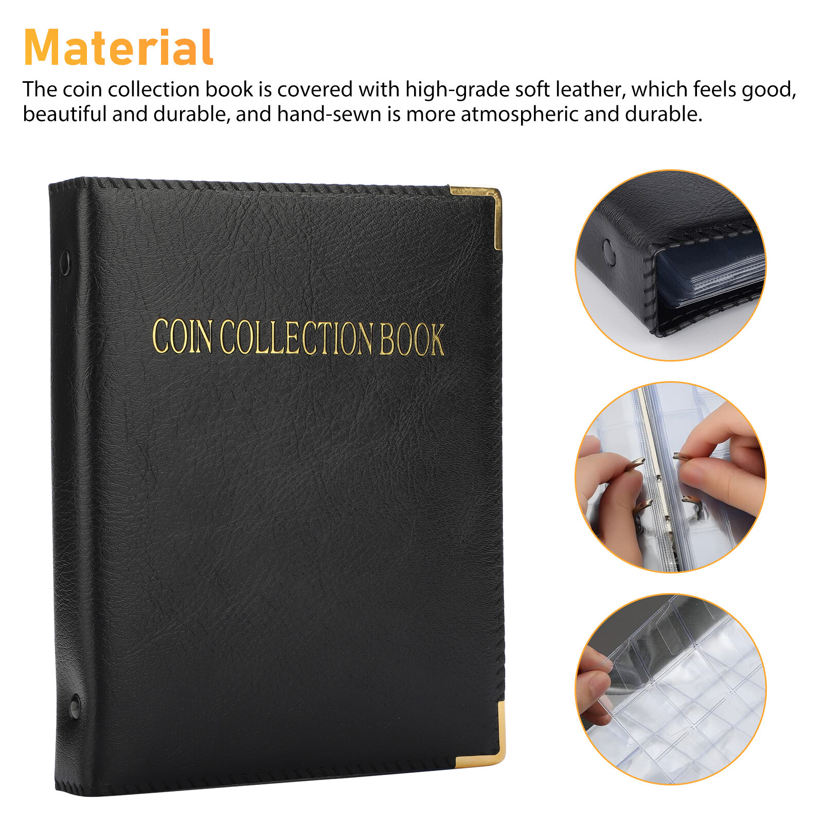 480 Pocket World Coin Collection Album Storage Folder Book Money Holder ...