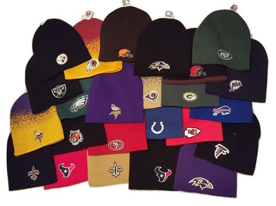 NFL Team Beanie Knit Cap Cuffless Hat - Pick NFL Team | eBay