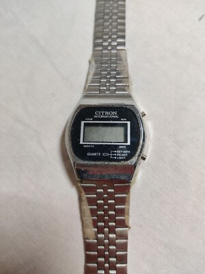 Vintage Citron International Quartz Digital Wrist Watch in AS IS ...