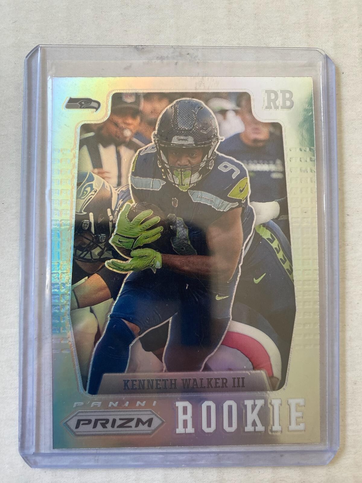 2022 Panini Prizm Throwback Kenneth Walker III RC Rookie Silver Prizm ...