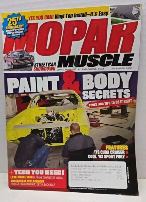 Mopar Muscle December 2008 Magazine Paint & Body Issue | eBay