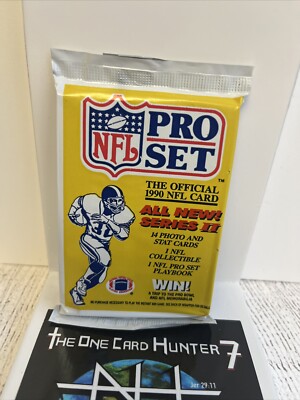 1990 NFL Pro Set Series 2 Unopened Individual Sealed Football Wax Pack ...