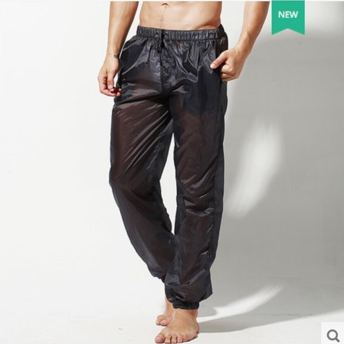 Men's Sexy Beach Thin Quick-dry Translucent Pants Summer Uv Protection ...