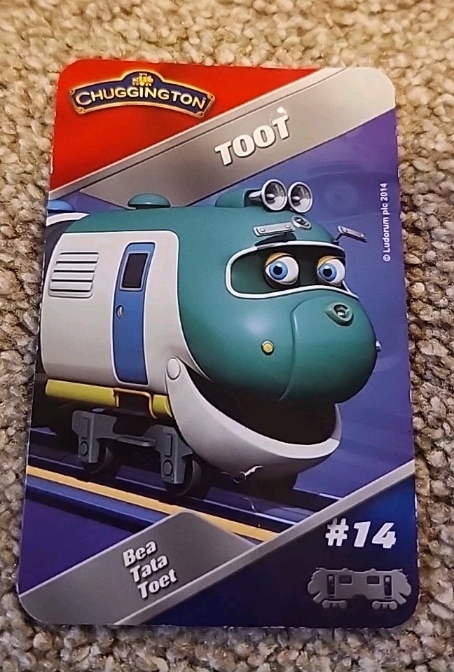 HOOT AND TOOT Chuggington Twins Train Engines with "Trading Card" Tomy ...