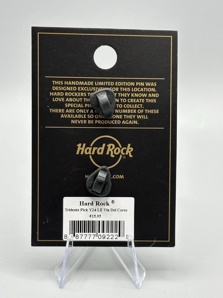 Hard Rock Cafe Via Del Corso Tridente Headstock Pick Y24 Pin Limited ...