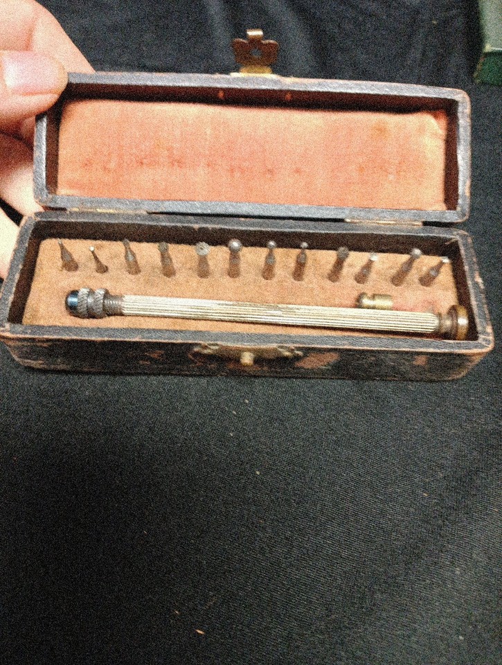 R.Flume Vintage Mill/Counter Sink With Hand Vice Set In Box | eBay