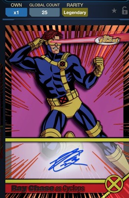 2025 Topps Chrome Marvel Limited Voice Signature Orange Legendary ...