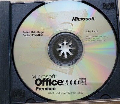 Vintage - Microsoft Office 2000 Premium SR-1 Patch, 2000 | eBay