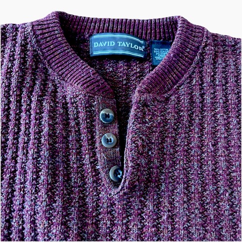 Vintage David Taylor Sweater Pullover Large Thick Warm Dark Red/Brown ...