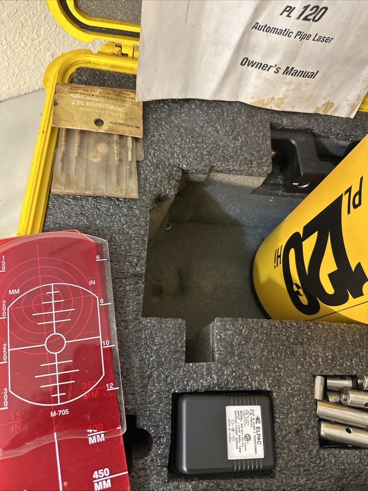 LCI Lasers PL120 HI PIPE LASER Surveying Laser With Case | eBay