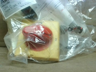 ABB OHYS2PJ 1SCA105322R1001 Red/Yellow Selector Handle - Factory Sealed ...