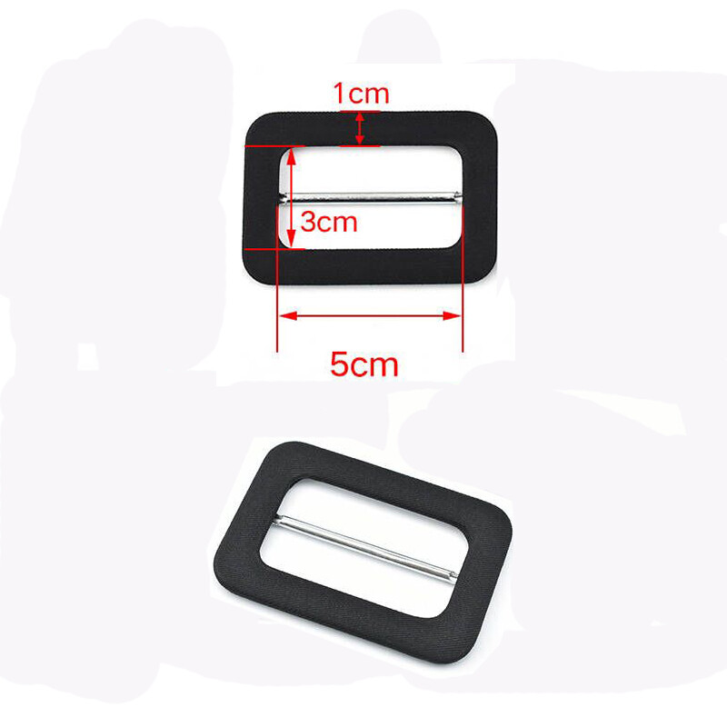 2pcs Fabric Covered Square Slide Buckle for Trench Coat Jacket Belt ...