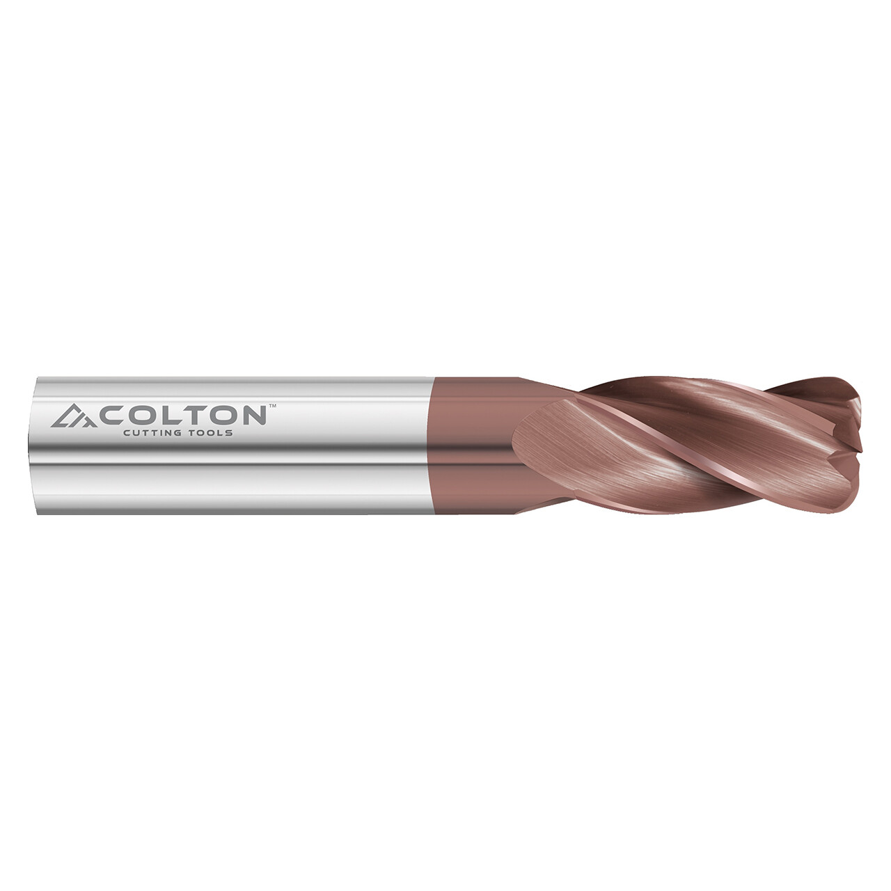 Colton 63047 End Mill 4 Flute .125 Radius STD Coated 1/2" x 1" LOC x 3 ...
