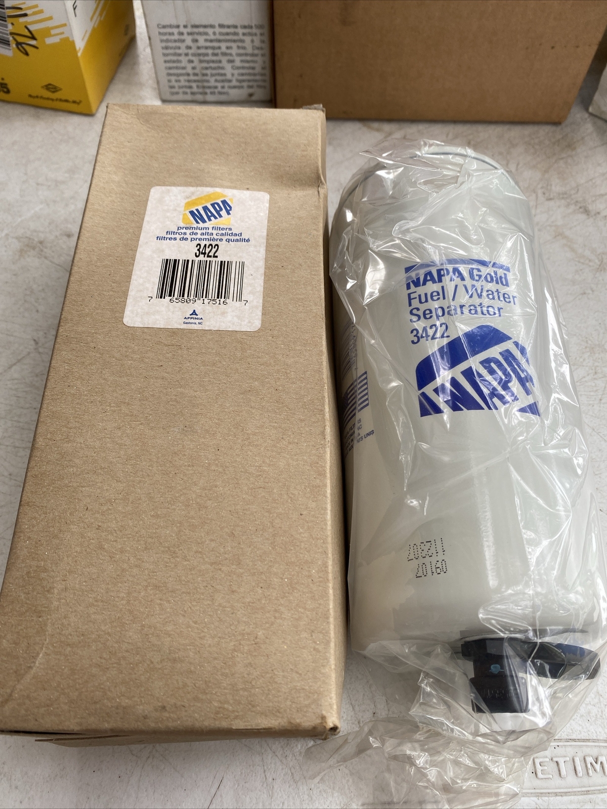 NAPA 3422 - Fuel filter cross reference