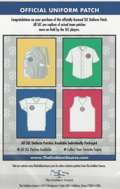 SEC Conference Team Jersey Uniform Patch LSU Tigers for sale online | eBay