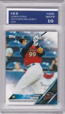 AARON JUDGE ROOKIE CARD 2016 Topps Pro Debut RARE GEM MINT 10 $$ RC NY ...